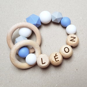 Personalized Baby Boy Rattle, Personalized Rattle, Baby Shower Gift ...