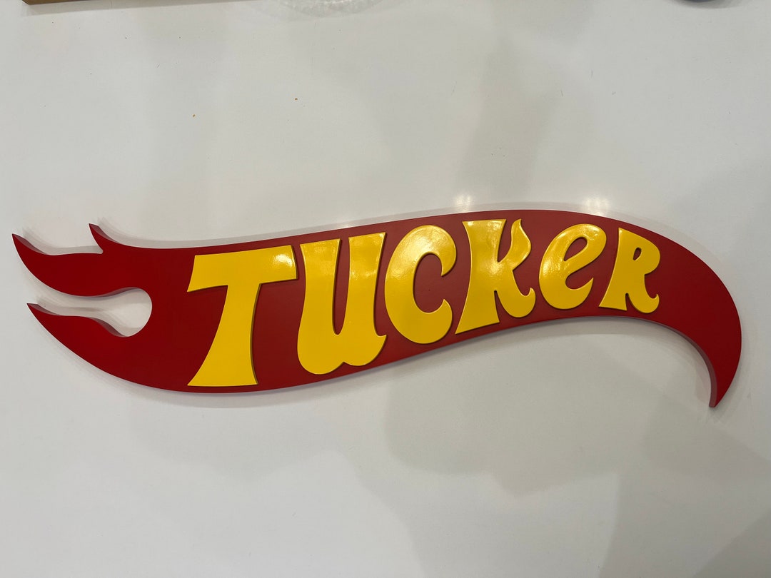 Hot Wheels Style Children's Name Sign - Etsy