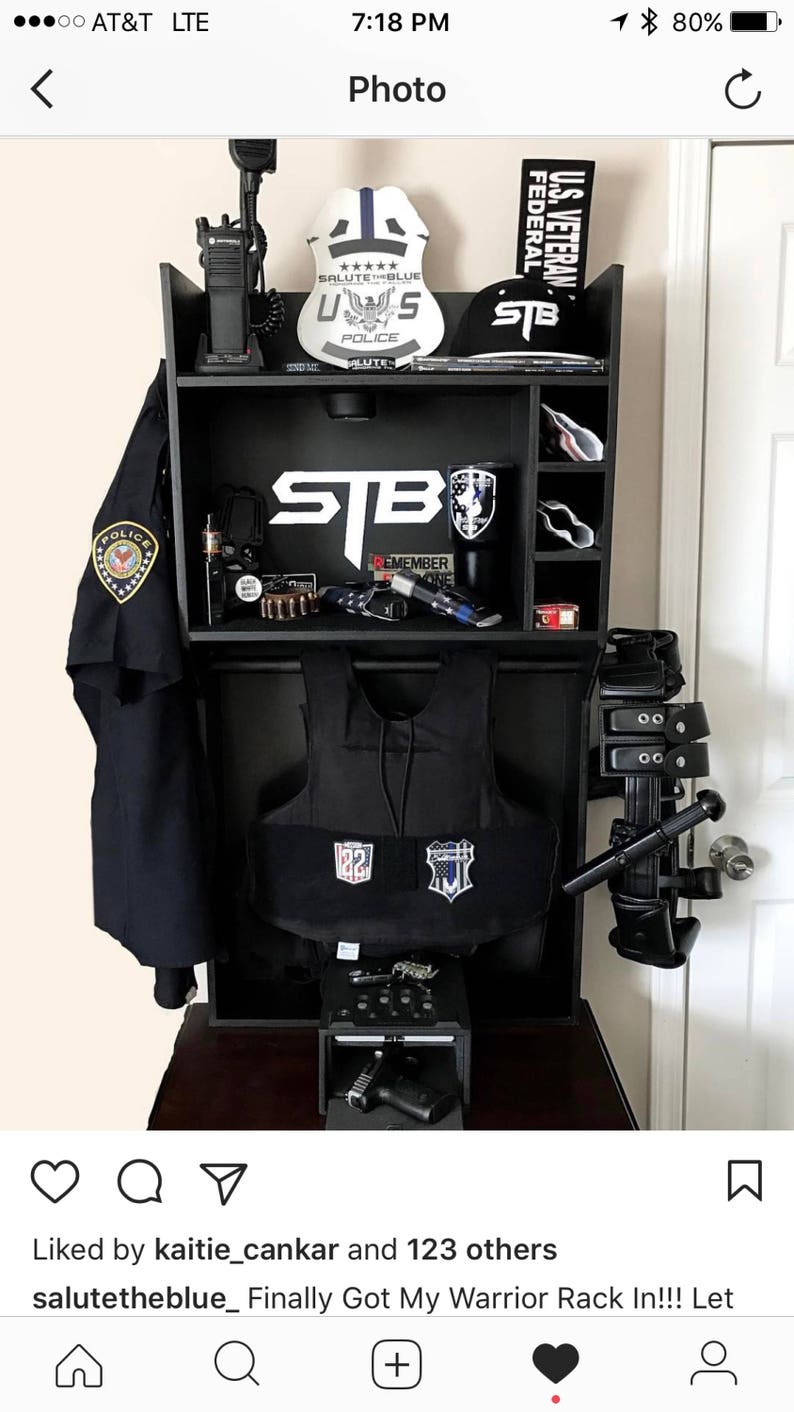Police Duty Gear Rack - Etsy