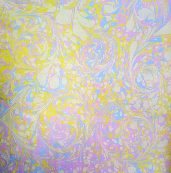 Decorative Paper handmade Fantasy Marbled Paper 6 xA1 sheets Paper etna ...