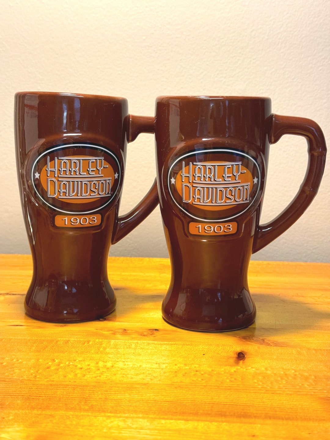Harley Collectible Davidson Official Licensed Vintage Brown Ceramic ...