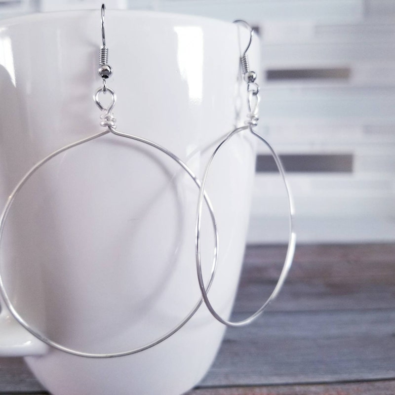 Thin Hoops - Etsy