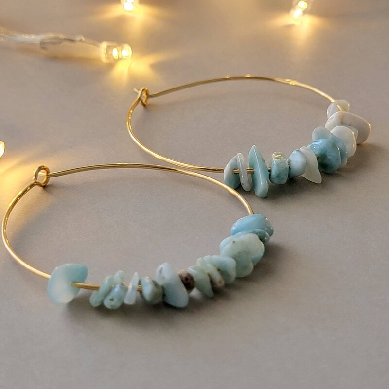 Larimar Earrings - Etsy