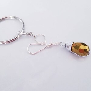 Heart Keychain, Crystal Heart Keychain, Keychain for Women, Cute ...