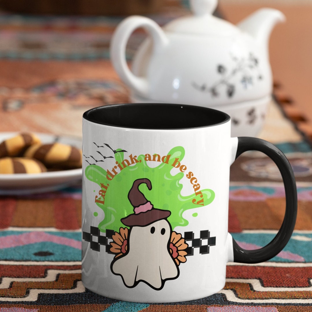 Halloween Ghost Mug, Spooky Season, Ghost Mug, Autumn Mug, Halloween ...