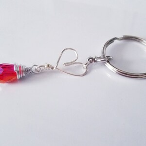 Heart Keychain, Crystal Heart Keychain, Keychain for Women, Cute ...