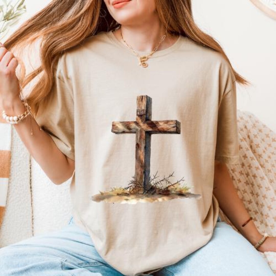 Cross Shirt, Faith Cross Shirt, Christian Gift, Faith Gift, Christian ...