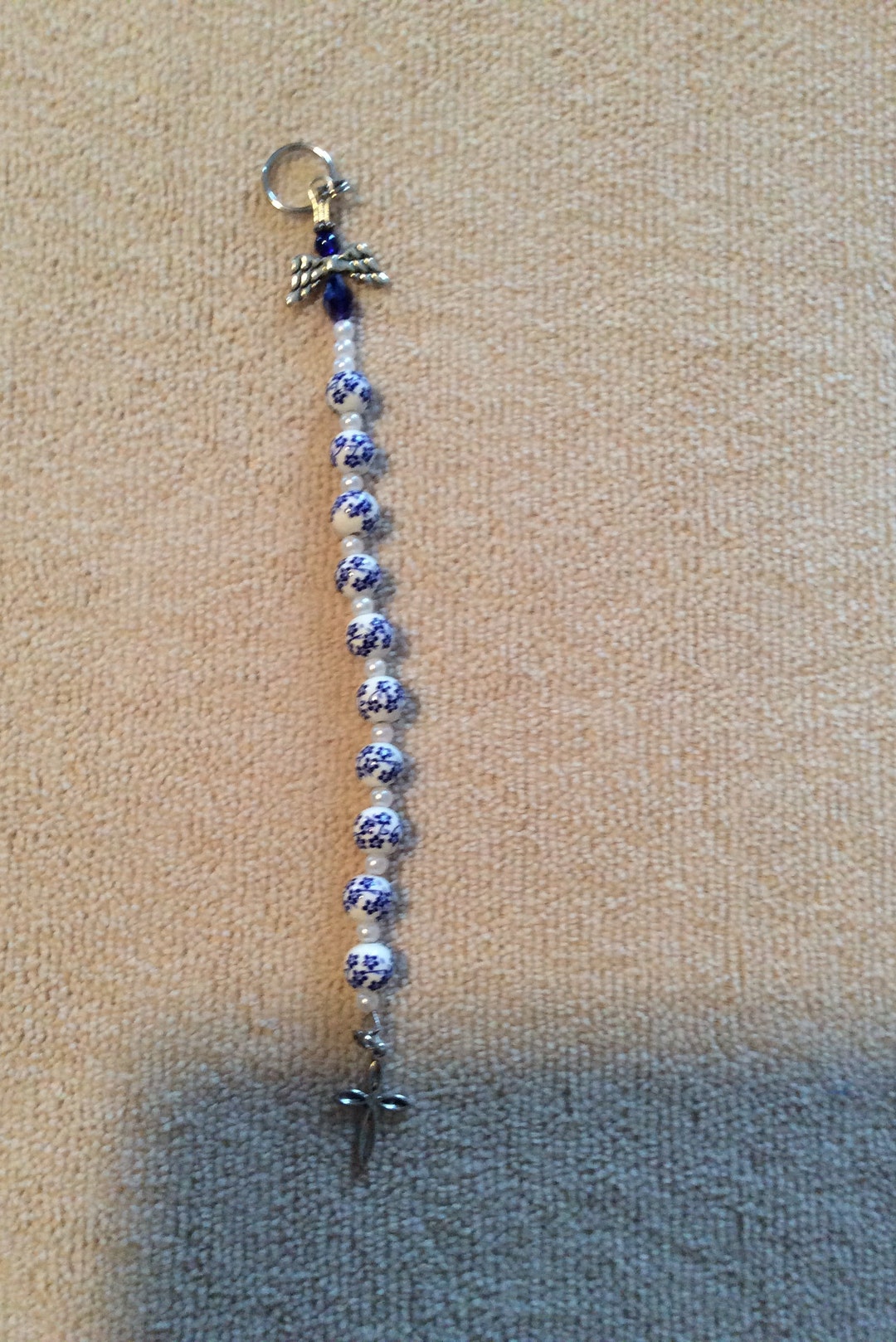 One Decade Rosary Keychain - Etsy