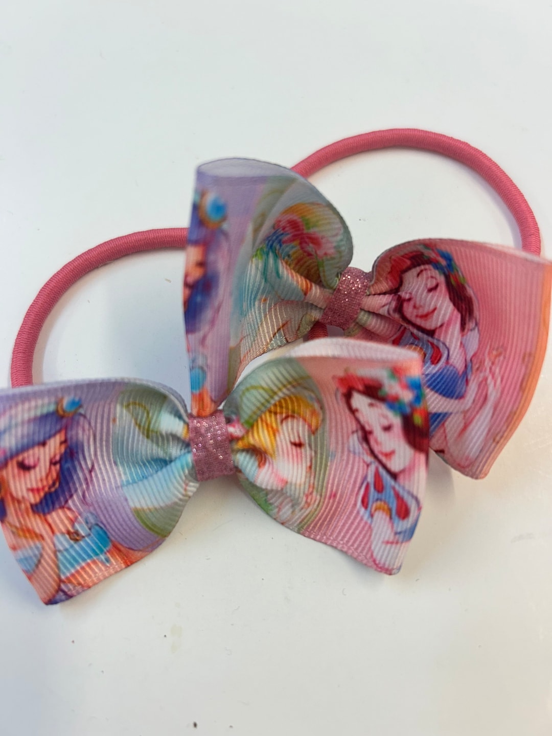 Pair of disney Princess Ribbon Hair Bobbles - Etsy