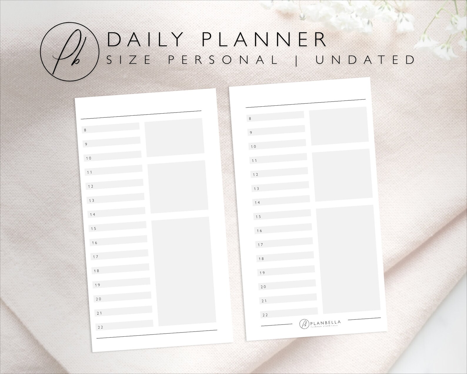 Personal Daily Planner Printable Inserts Filofax | Etsy