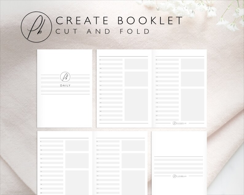 A5 Daily Planner | Printable Inserts | Filofax, Traveler's Notebook ...