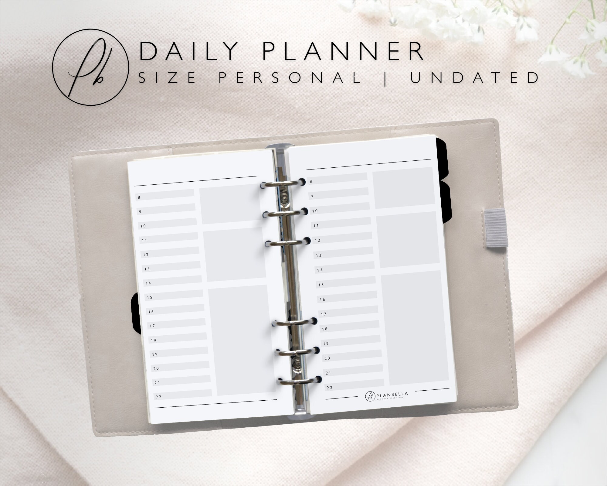 Personal Daily Planner Printable Inserts Filofax | Etsy