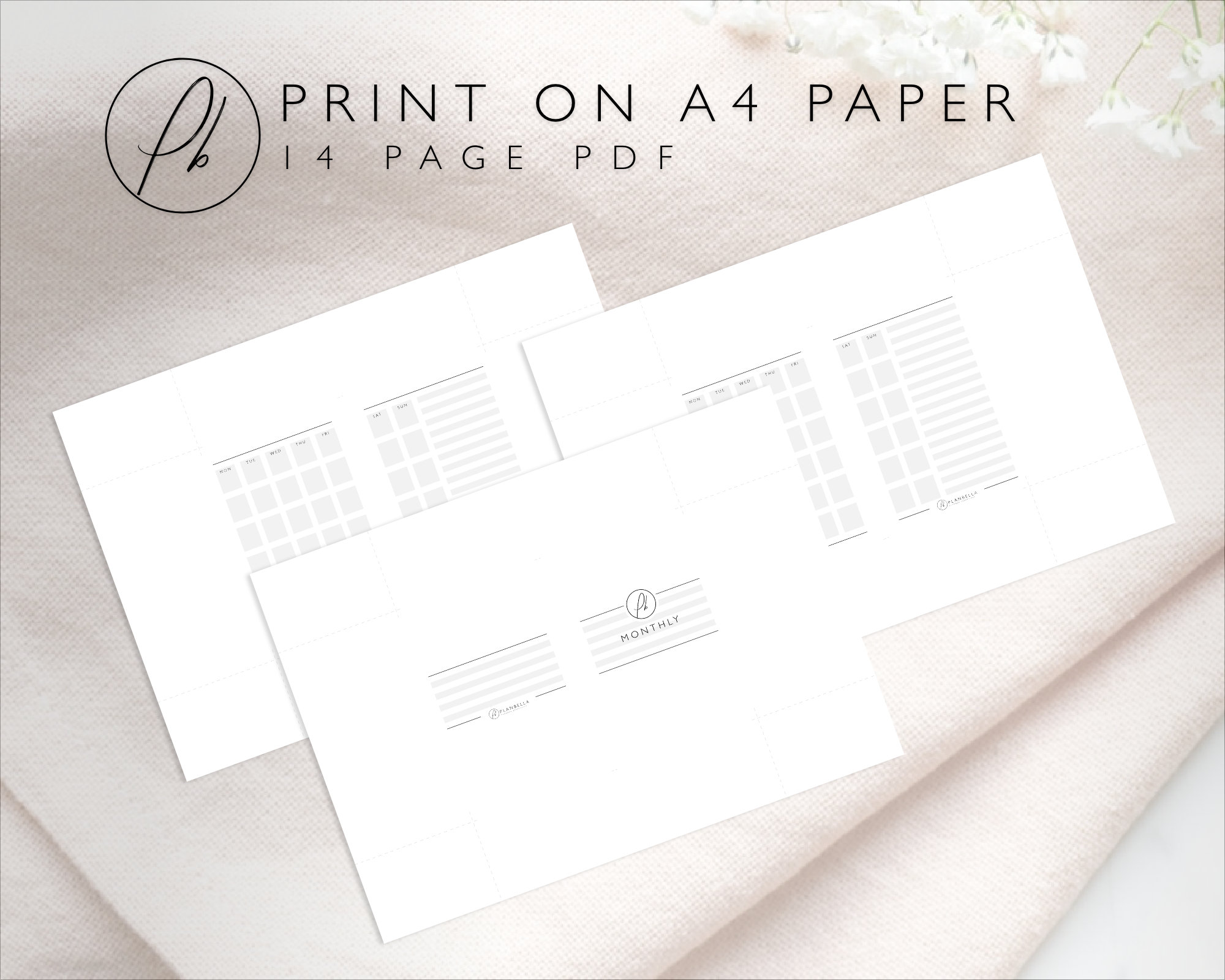 Pocket Monthly Planner Printable Inserts Traveler's - Etsy