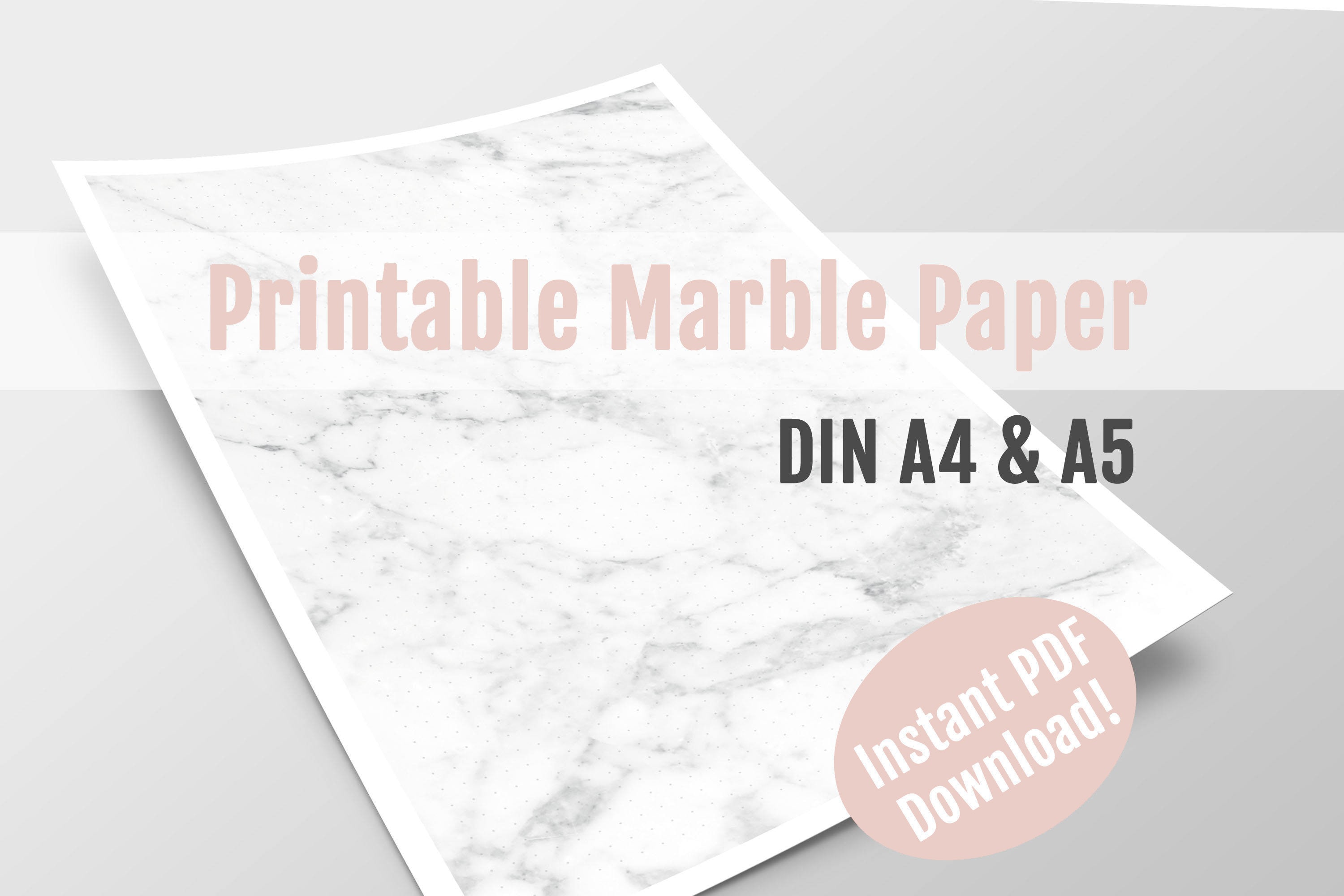 Printable Marble Paper Dotted DIN A4 A5 Instant PDF - Etsy