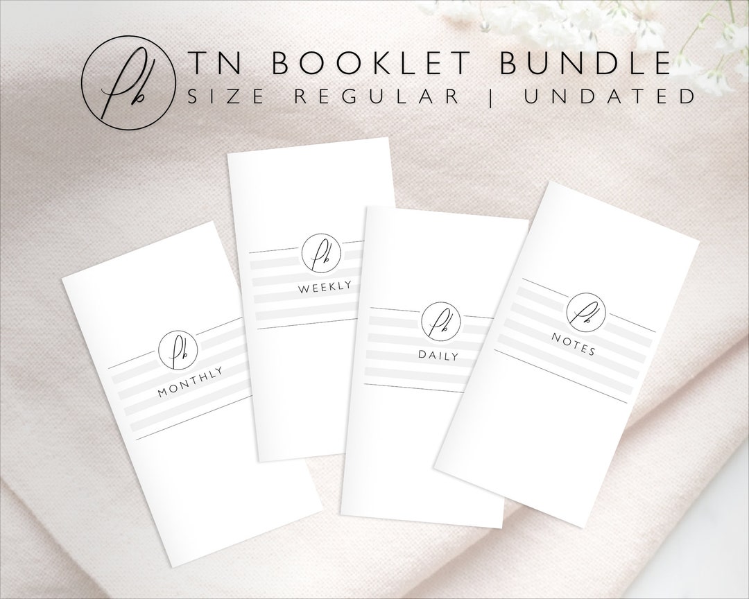 TN Regular/standard Printable Inserts for Travelers Notebook Midori ...