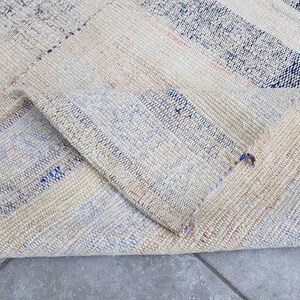 Faded White Rug, Large Area Rug, Tribal Rug, Oversize Kilim Rug, Pastel ...