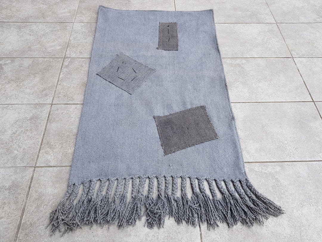 Gray Hemp Area Rug, 2x4 Turkish Boho Rug - Etsy