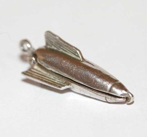 Rare Vintage Sterling Silver Rocket Ship Opening To A… - Gem