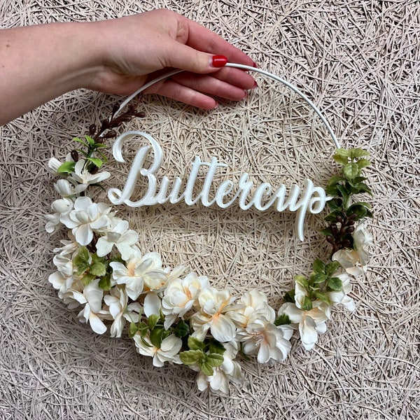 Name Wreath for Nursery - Etsy