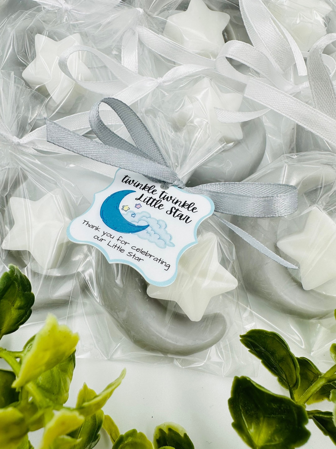 10sets Moon and Stars Soap Favor, My Little Star Baby Shower Soap ...