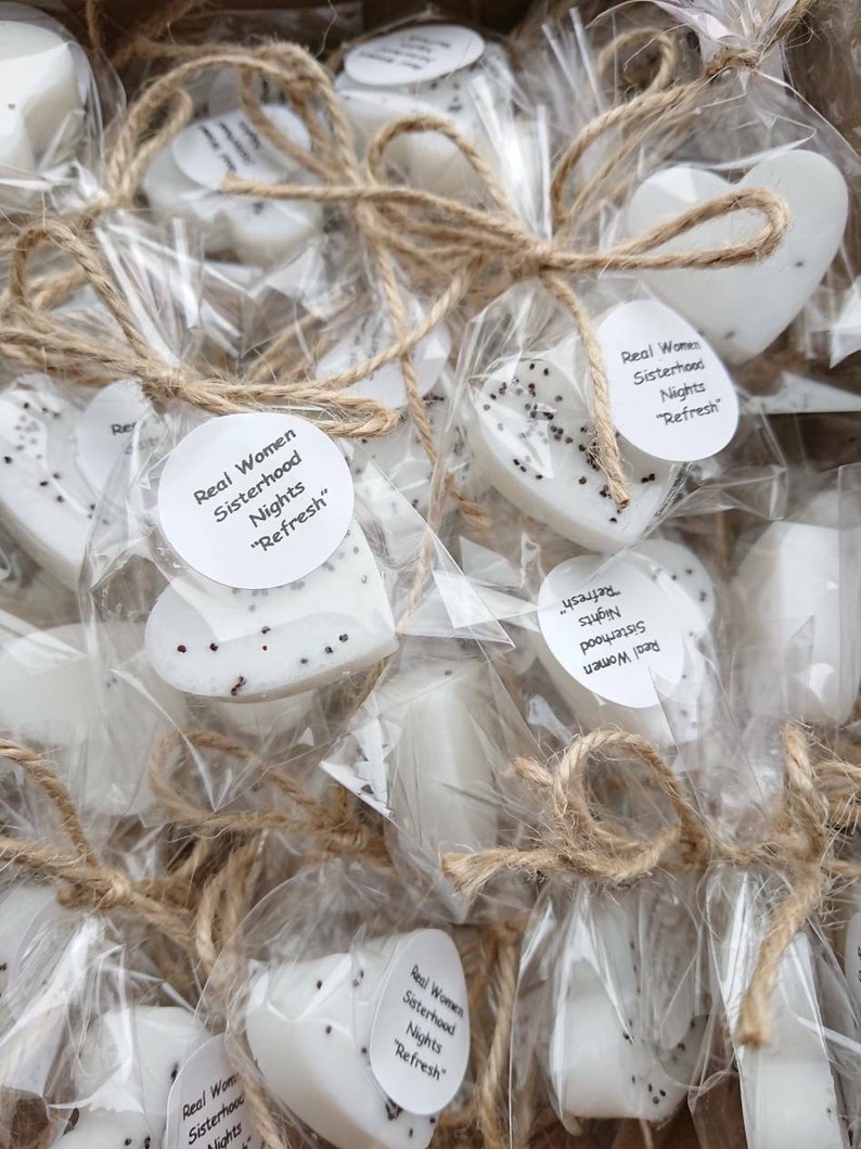 75pcs Personalized Heart Soap, Mini Guest Favor, Ready Gift Packaging ...