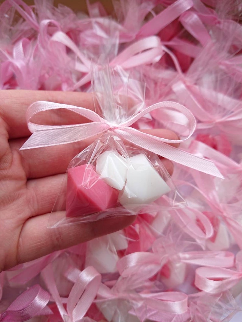 30pcs/10sets Diamond Shape Soap, Gem Mini Soaps, Luxury Bridal Shower ...