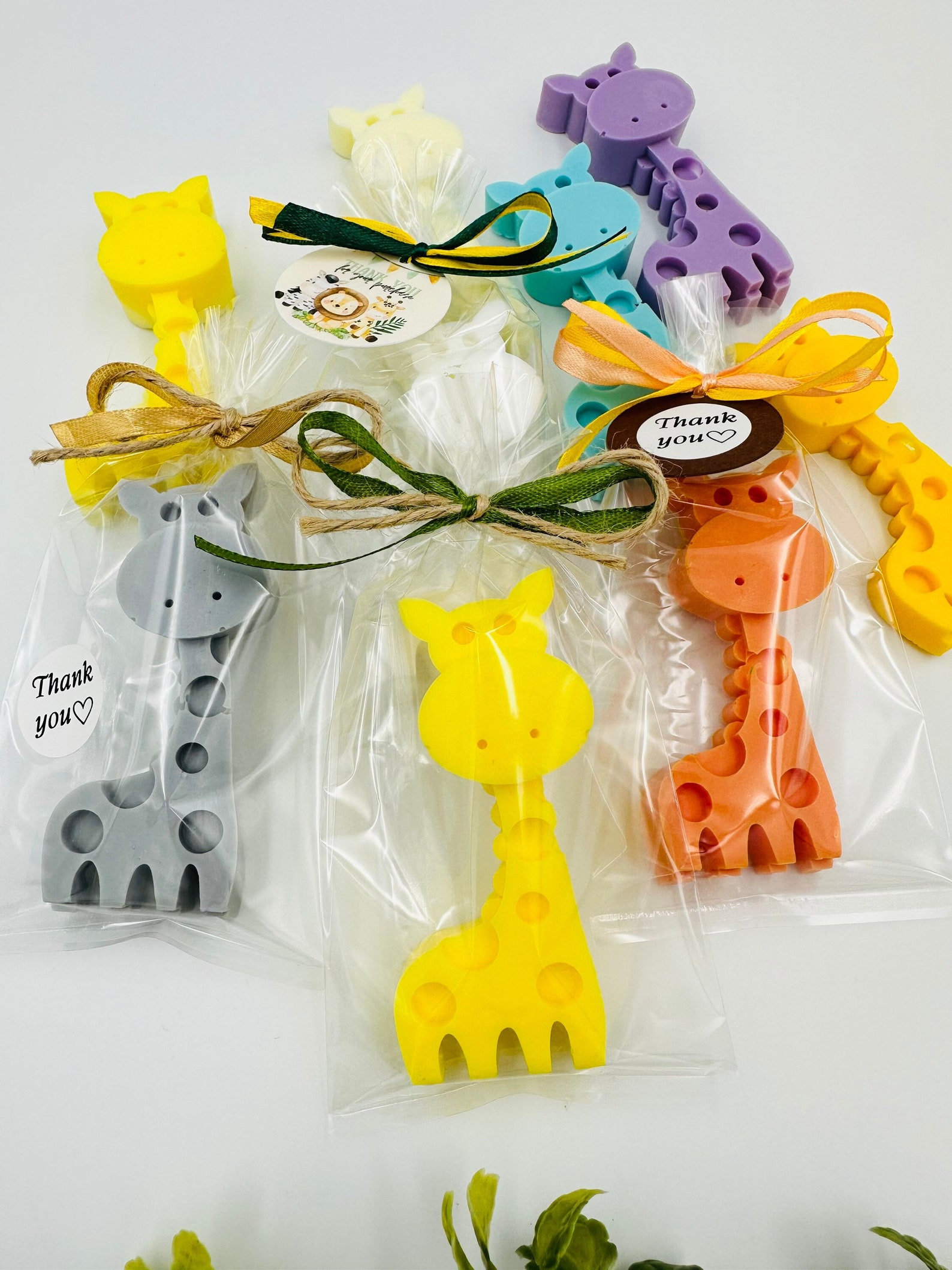 20pcs Giraffe Soap Favors, Safari Themed Birthday Party Decorations ...