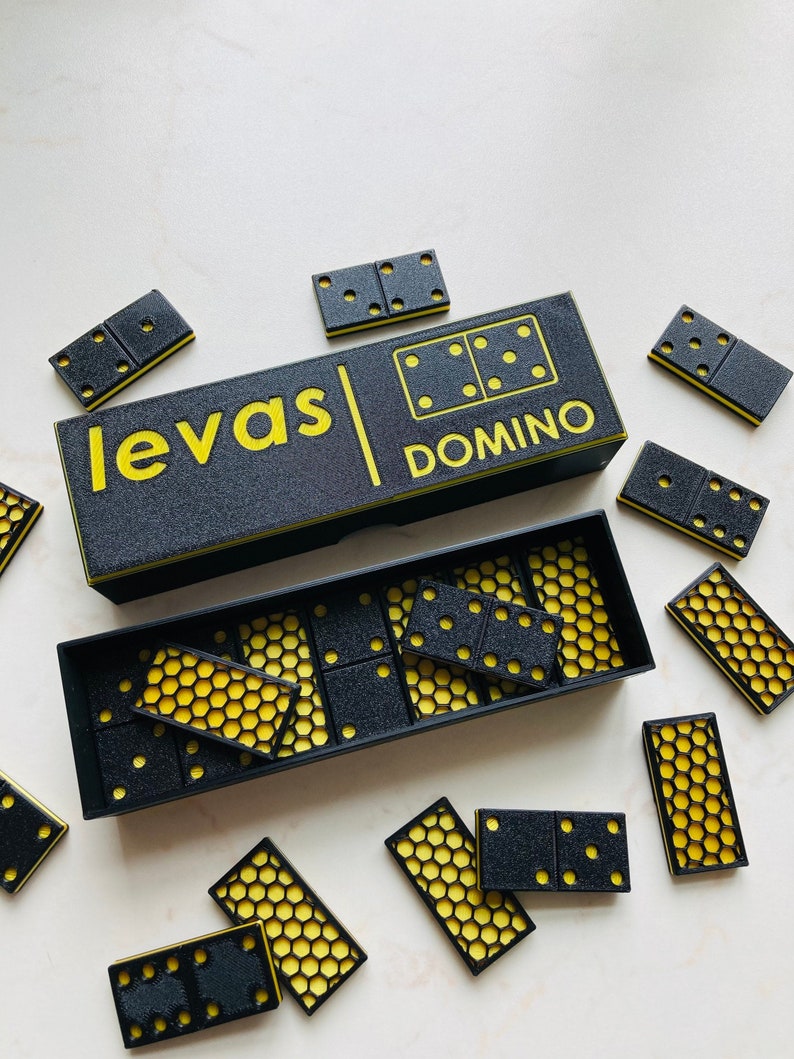 Custom Domino Set With Box 28 Dominoes Pcs Set Gift for - Etsy