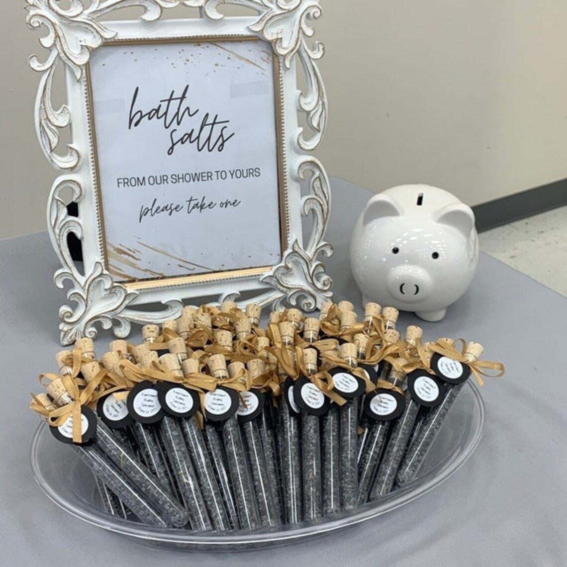 5pcs Black Salt Test Tubes Bridal Shower Gift Box Ideas Bath - Etsy