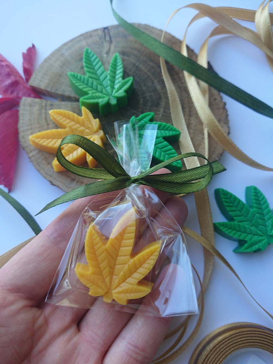 20pcs hemp leaf shape soaps Hippie party soap favors Rasta | Etsy