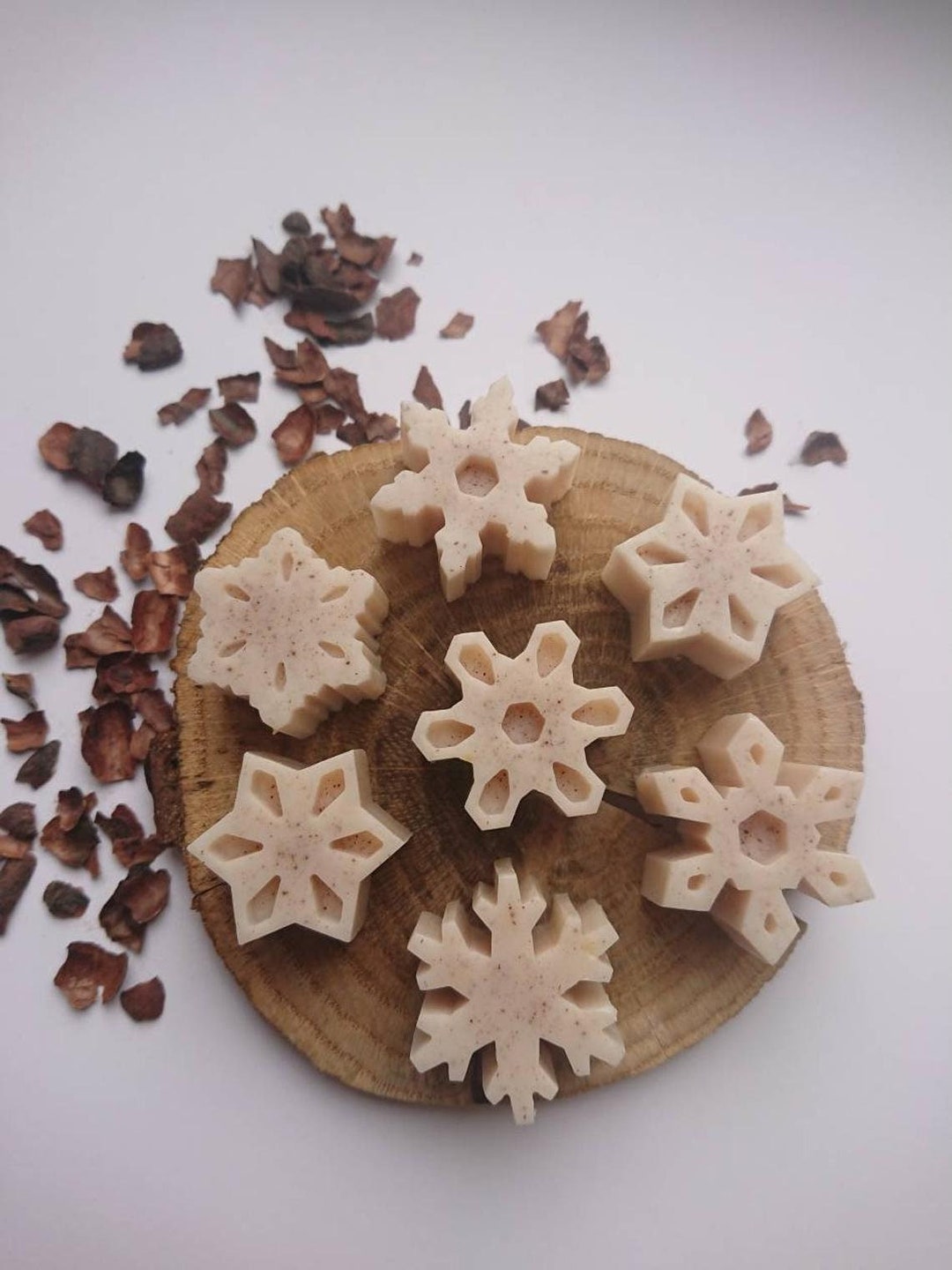 20 Snowflake Soap Favors: Cinnamon Scented, Winter Wedding, Zero Waste ...