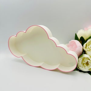Fillable Cloud Shape Tray Baby Boy Shower Decorations on Cloud Nine ...