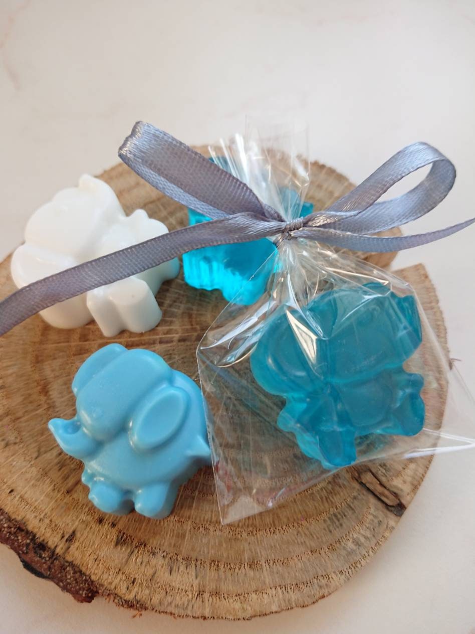 50pcs Blue/white Elephant Soaps It's a Boy Baby Shower | Etsy