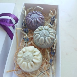 Mini Hand Soaps Set, Lavender Soap Gift Set, Flower Shape Mini Soap ...