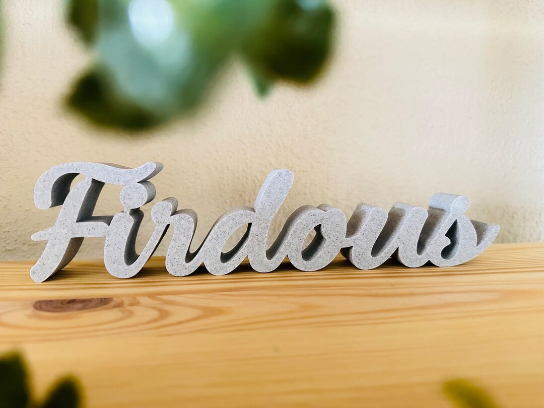 Freestanding Name Sign, Custom Name Table Sign, Baby Name Sign for ...