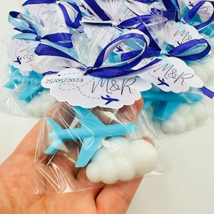 10set Airplane Soap Favors, Cloud/plane Shape Soap, Transportation ...