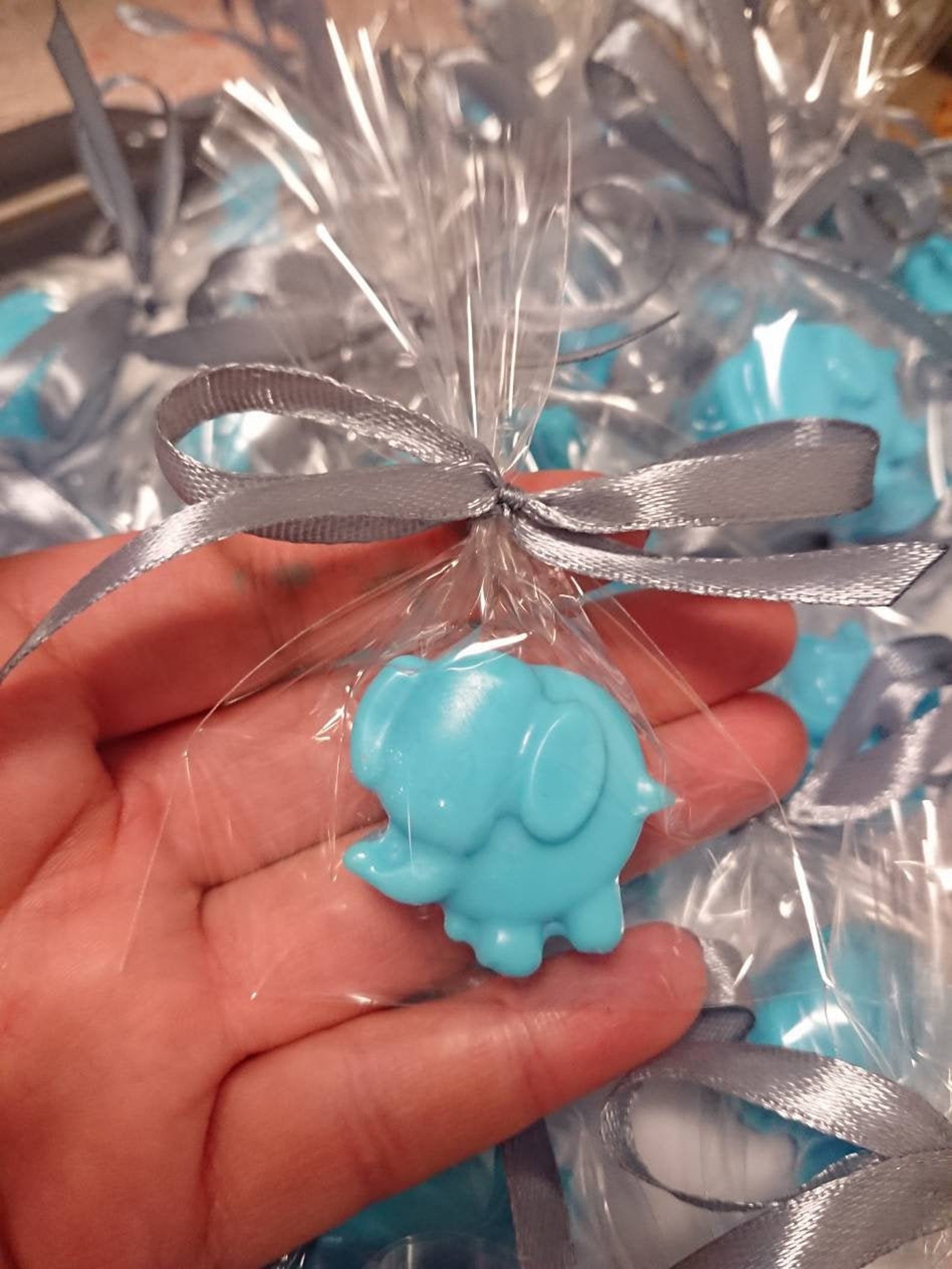 50pcs Blue/white Elephant Soaps It's a Boy Baby Shower | Etsy