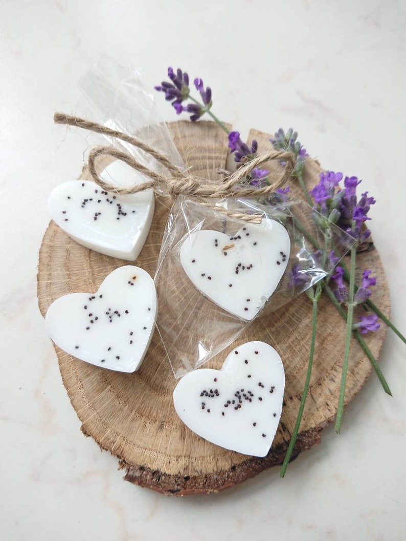 150pcs mini heart soap Savon mariage White soap lavender | Etsy