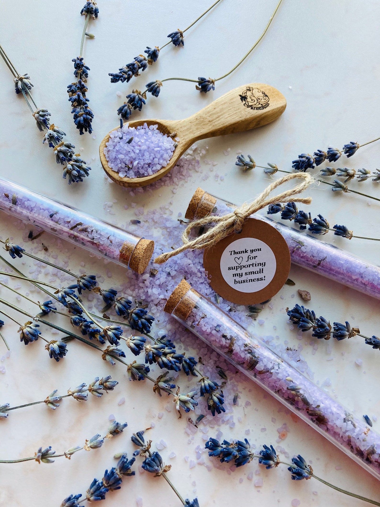 60pcs Lavender Bath Salt Test Tubes Bath Soak Tea Favors | Etsy