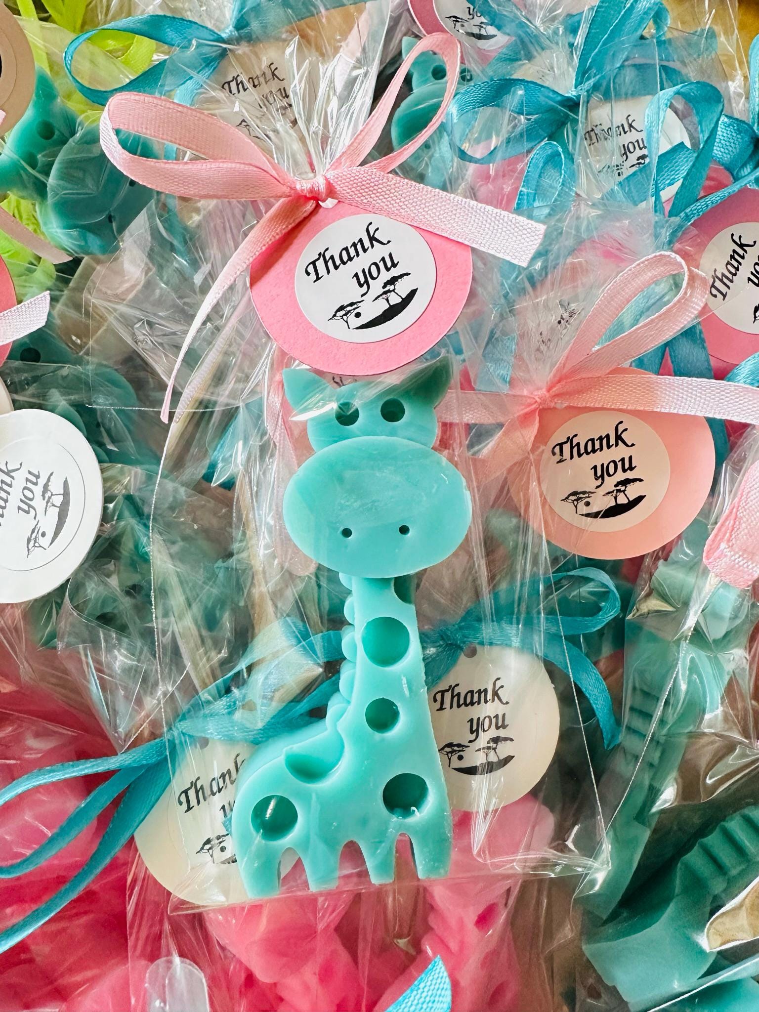 60pcs Giraffe/lion Soap Favors, Safari Themed Birthday Party ...