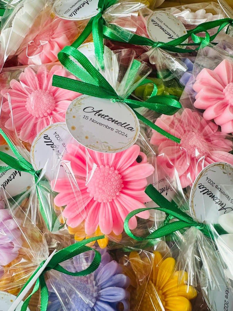 20pcs Daisy Soap Favors Floral Baby Shower Party Favors Gerbera Shape ...