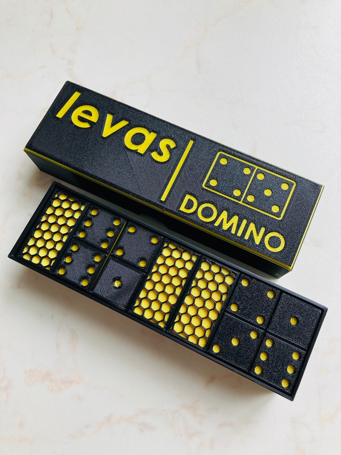 Custom Domino Set With Box 28 Dominoes Pcs Set Gift for - Etsy