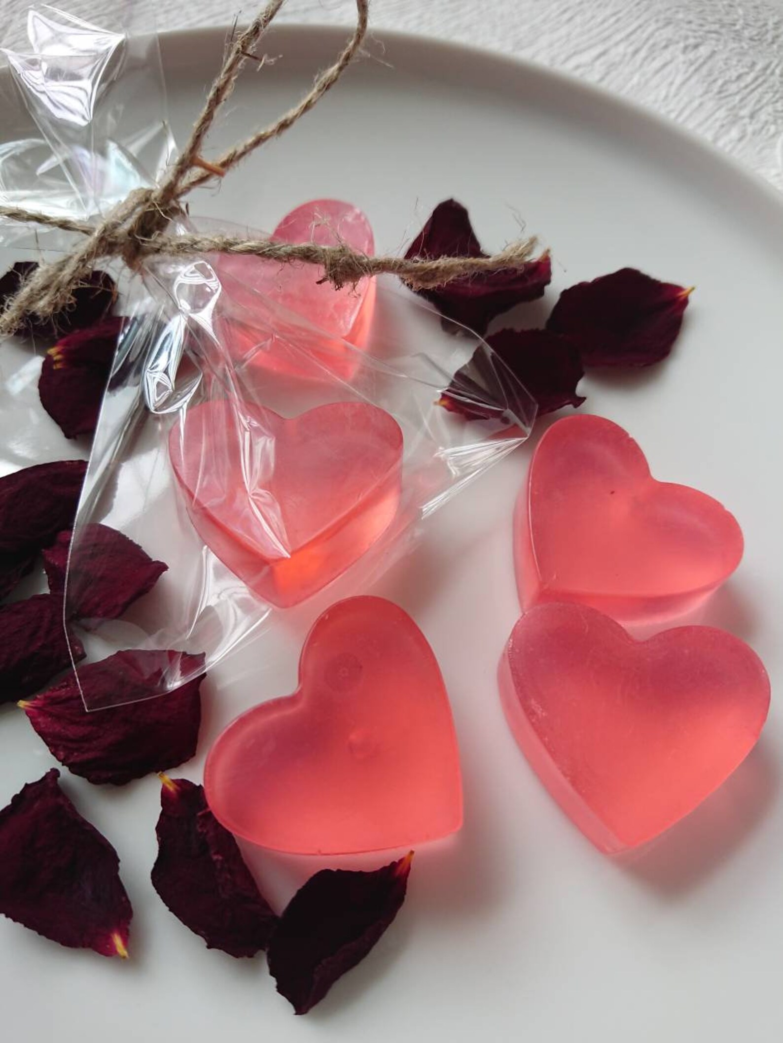 10pcs Pink Heart Soap Romantic Wedding Soap Favors Simple - Etsy