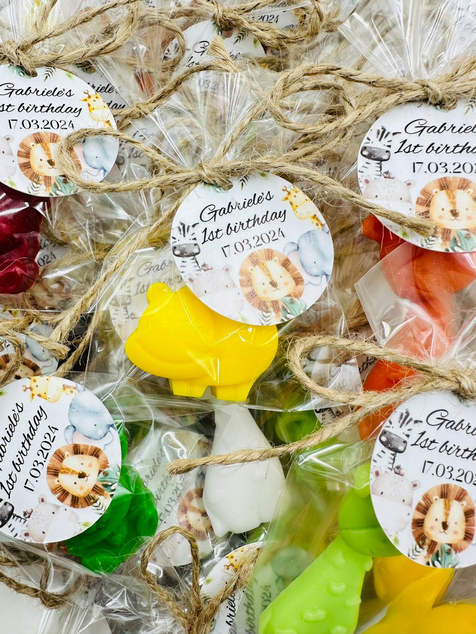 30pcs Safari Soap Favors, Jungle Wild Soap, Baby Shower Gifts, Hippo ...