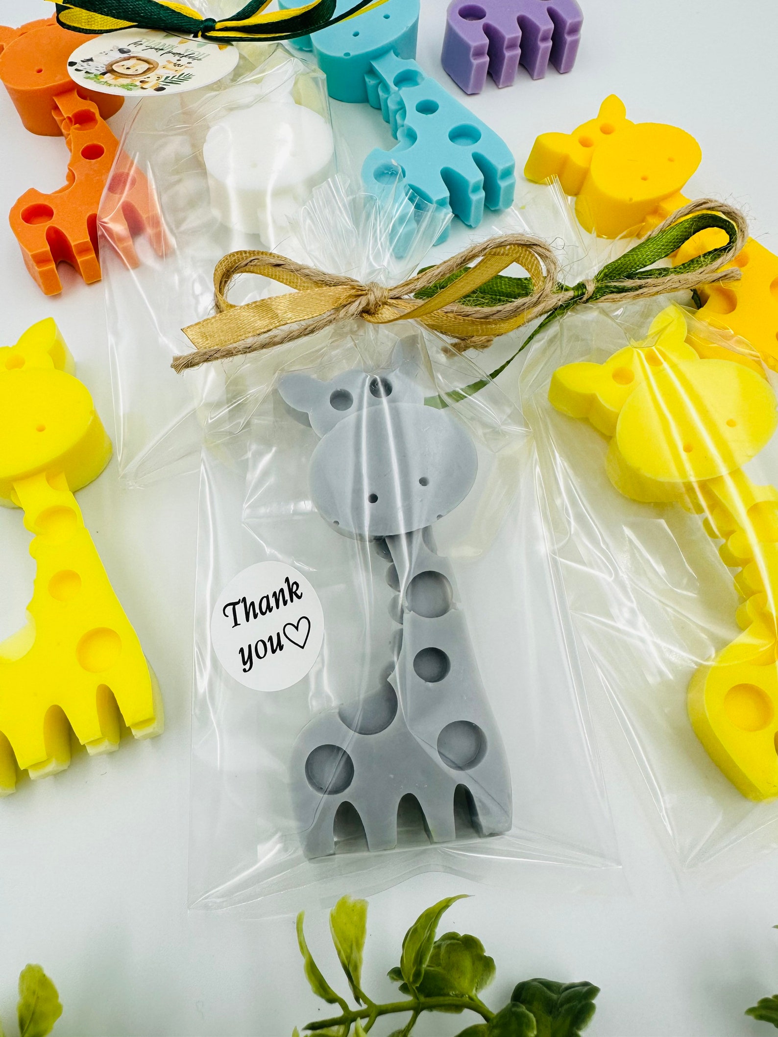 20pcs Giraffe Soap Favors, Safari Themed Birthday Party Decorations ...