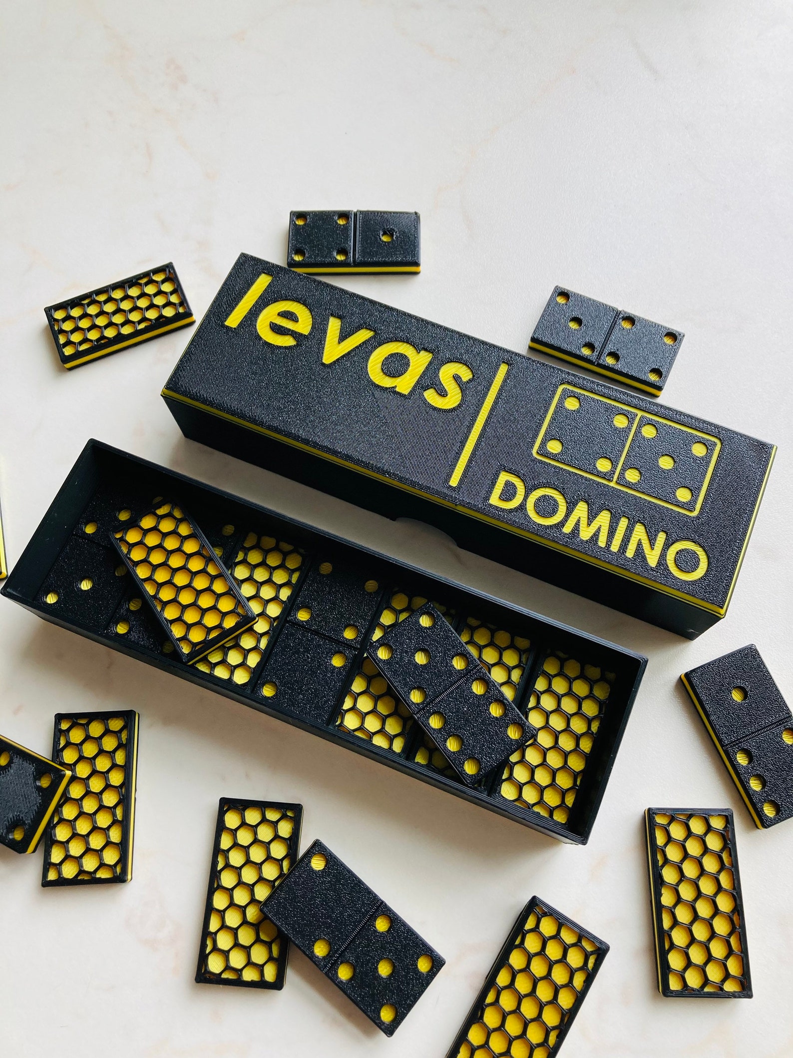 Custom Domino Set With Box 28 Dominoes Pcs Set Gift for - Etsy