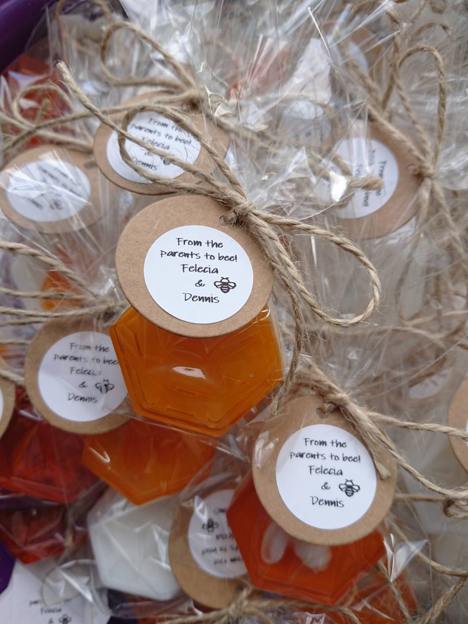 20pcs Pair of Honey Soaps Bee Combs Soap Favors Brown Bee | Etsy