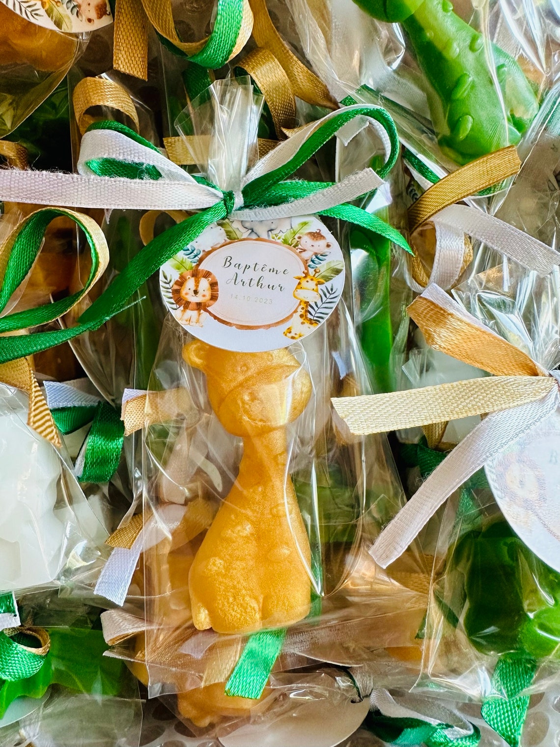 40pcs Giraffe Soap Favors, Safari Animals First Birthday Party Favors ...
