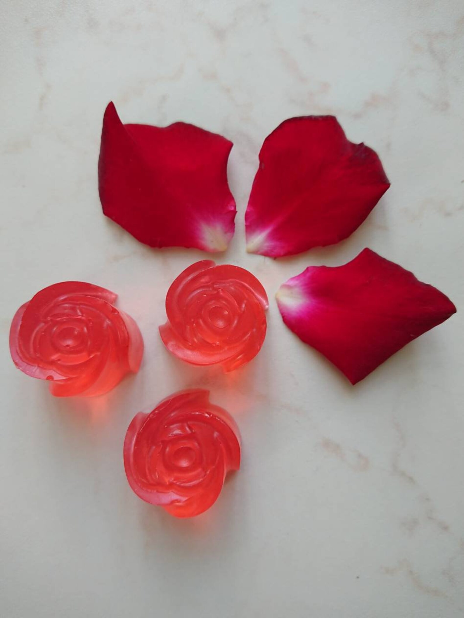 10pcs Red Rose Soaps Bridal Shower Favors Romantic Rose - Etsy