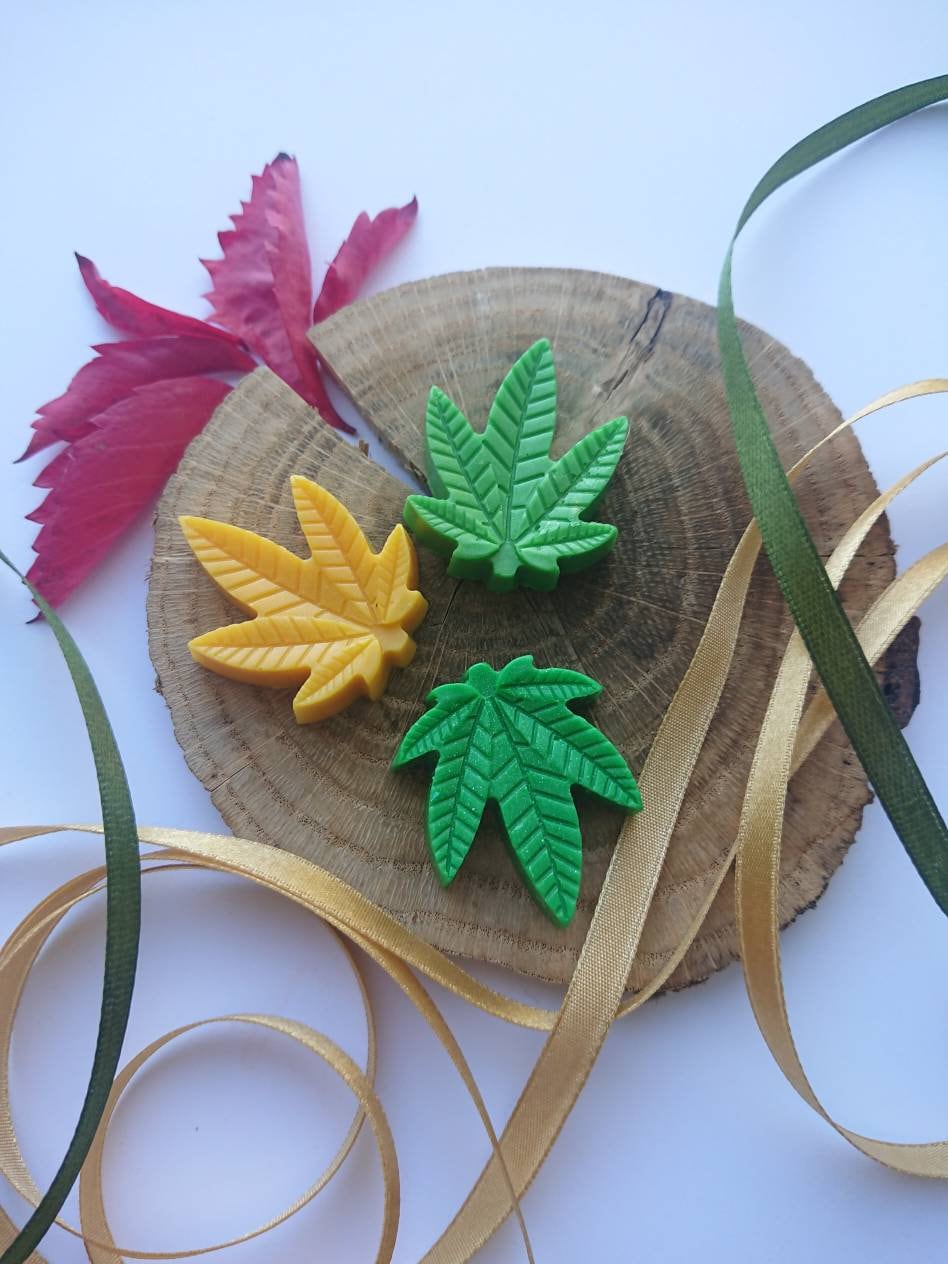 20pcs hemp leaf shape soaps Hippie party soap favors Rasta | Etsy